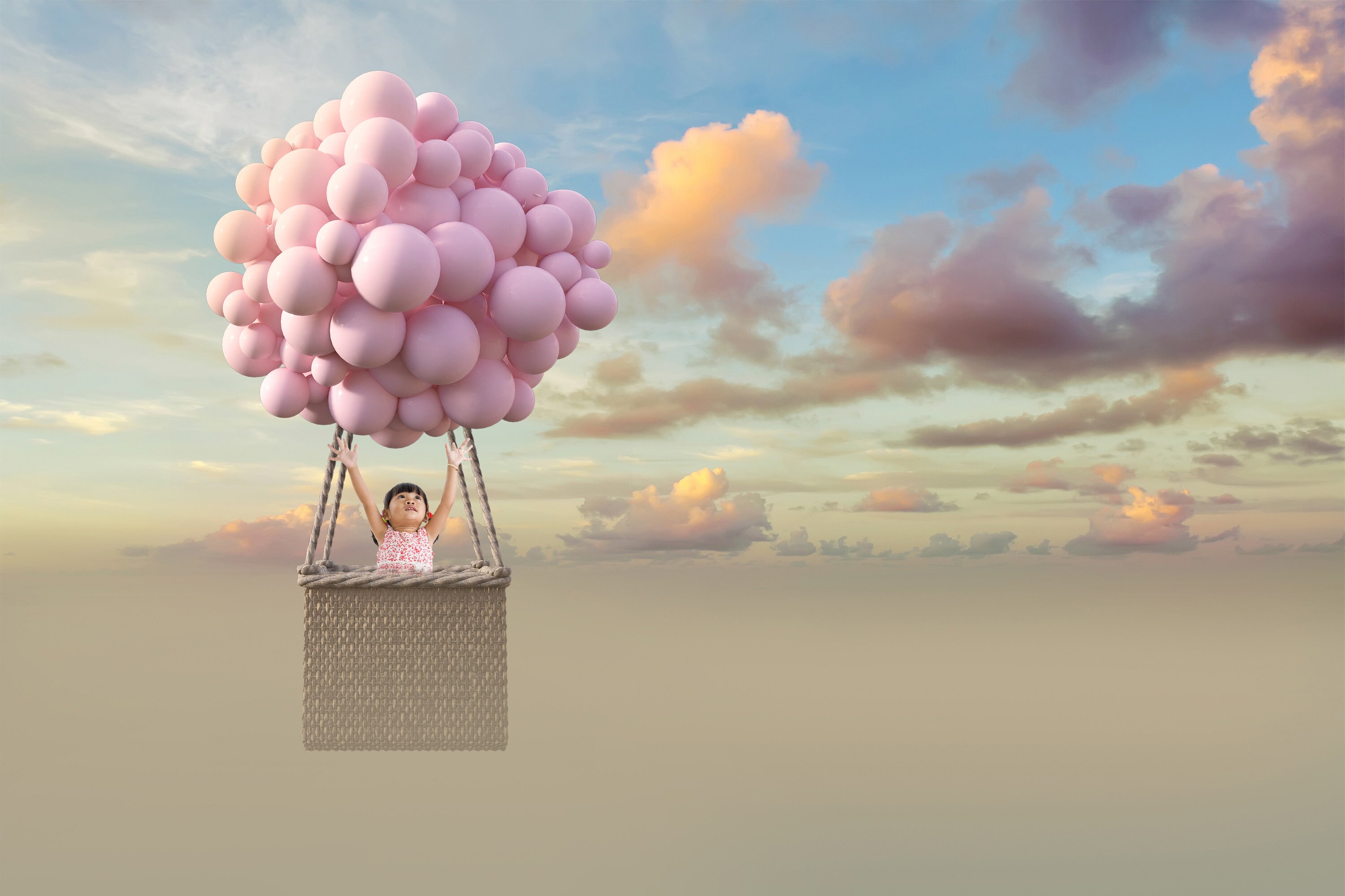 Pink Hot Air Balloon Prop High Resolution Png File Instant - Etsy Canada