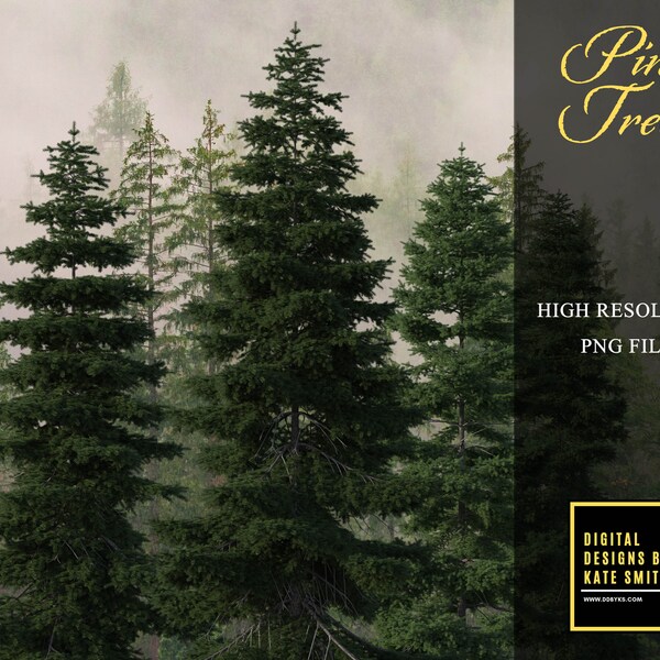 Tall Pine Tree - Etsy