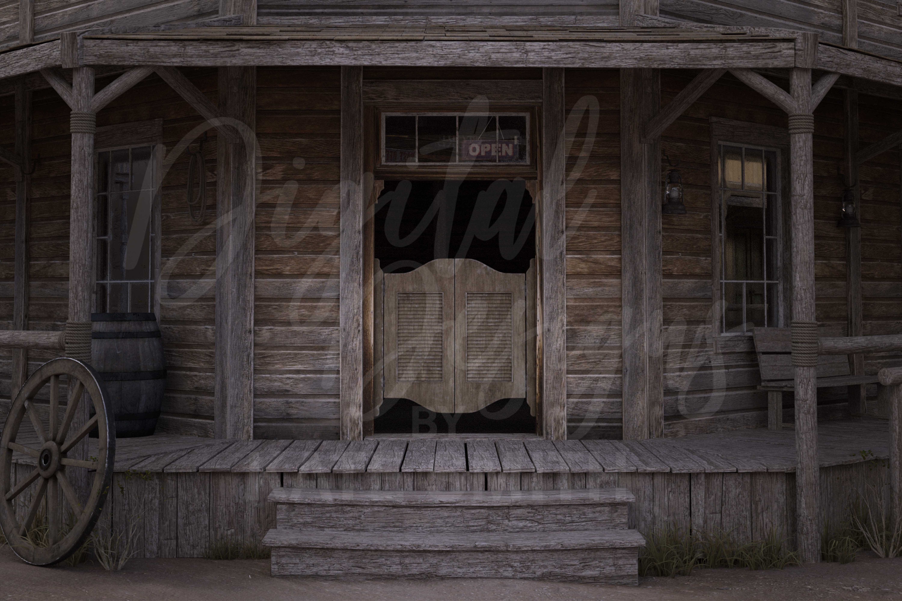 Old Western Saloon Front