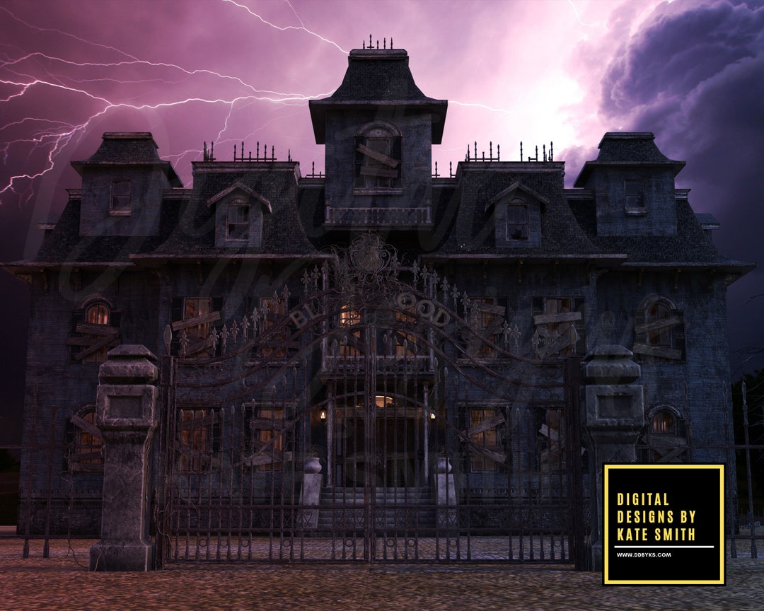 The Haunted Manor Digital Backdrop / Background High - Etsy Australia