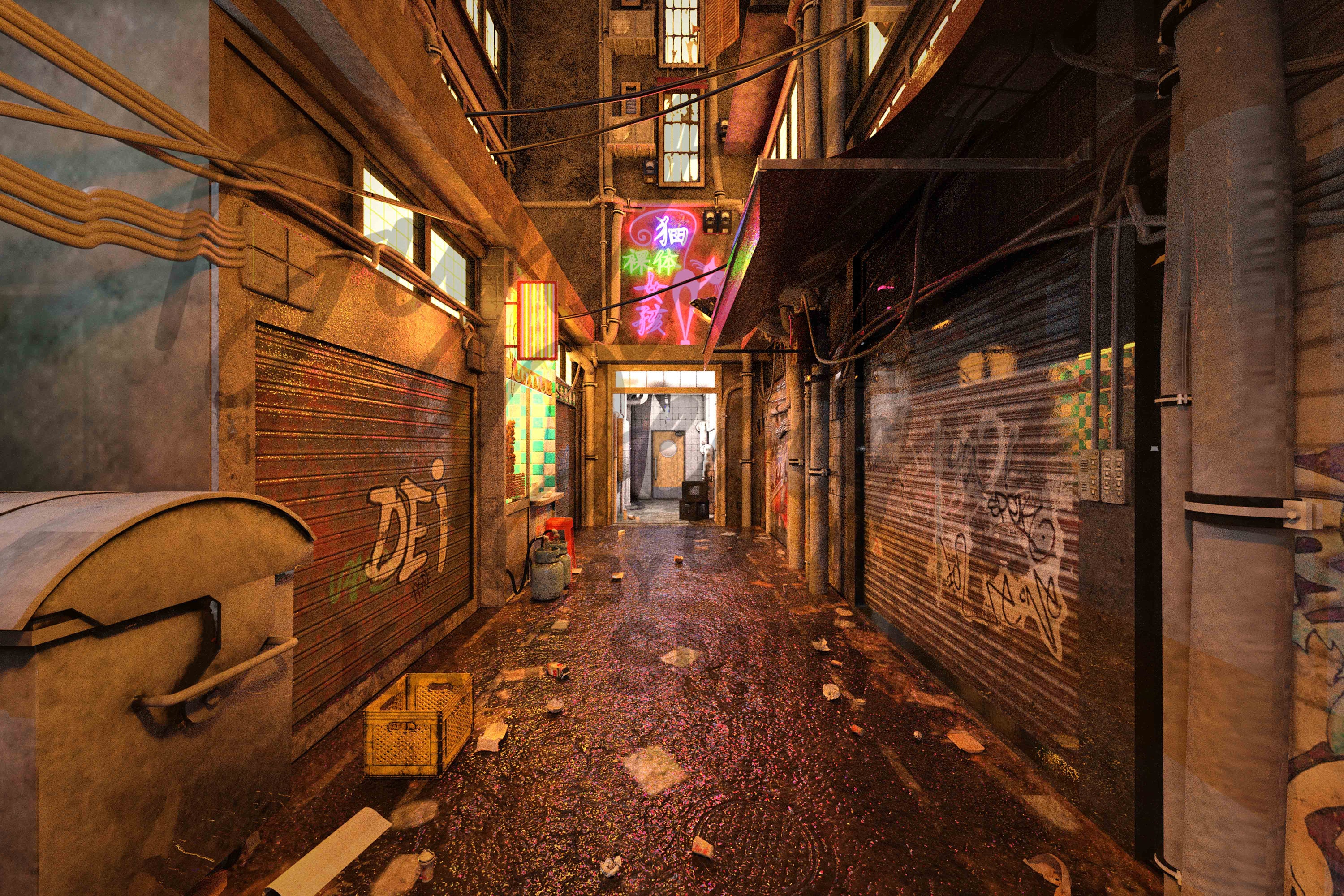 The Alley Digital Backdrop / Background High Resolution - Etsy Canada