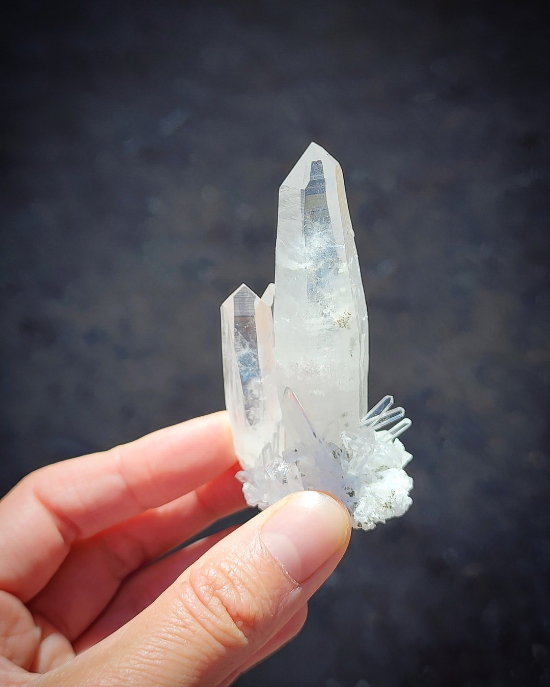 Blue Angel Feather Quartz- Tyndall Effect From Peru- Crystal Reading ...