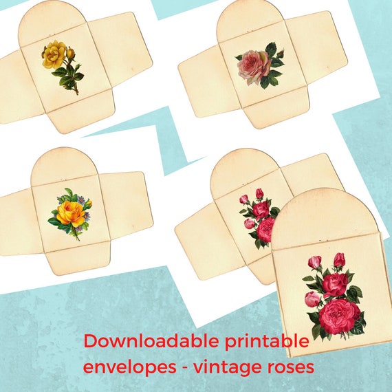 Printable Envelopes Printable Vintage Style Envelopes With - Etsy