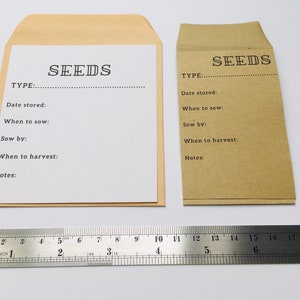 Printable Seed Packet Labels, Printable Seed Envelope Labels, Tags for ...