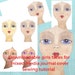 Printable Girls Face for Mixed Media, Female Face Illustration for Art ...