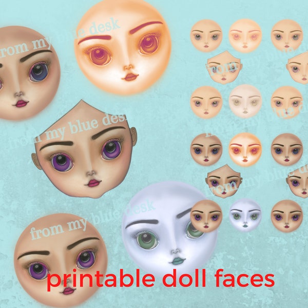 Art Doll Face - Etsy