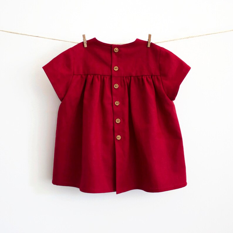 Girl Blouse Pattern Sewing Instant Download Long or Short - Etsy