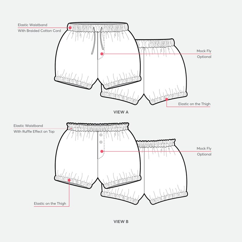 Baby Bloomers PDF Sewing Pattern Ruffled Waistband With | Etsy