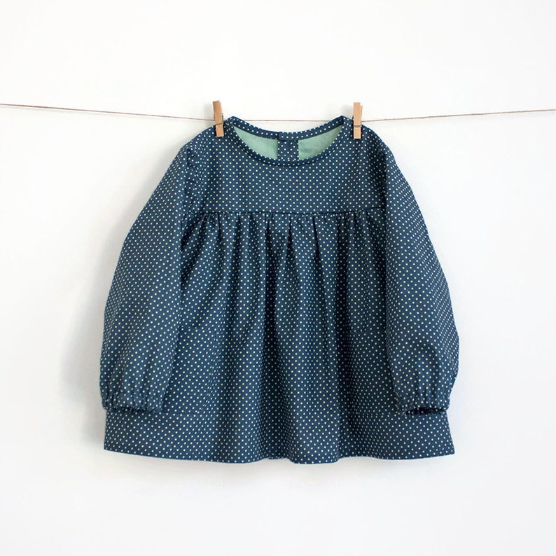 Girl Blouse Pattern Sewing Instant Download Long or Short - Etsy