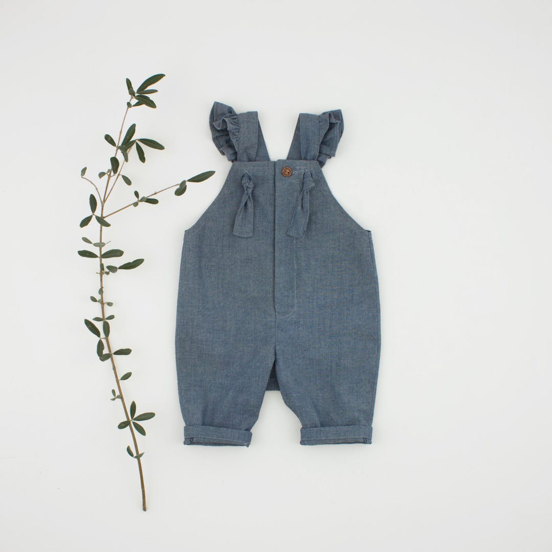 Baby Dungarees PDF Sewing Pattern – With Optional Concealed Fly and ...