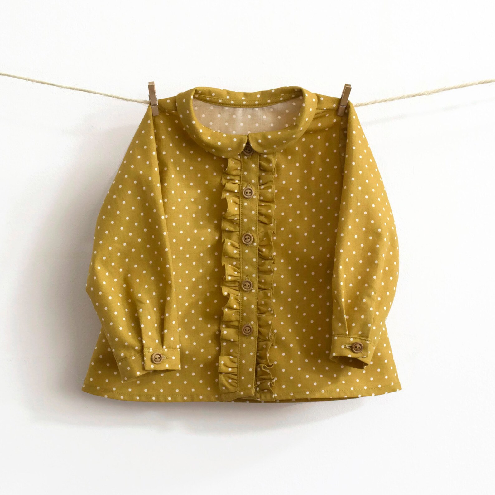 Baby Girl Blouse PDF Sewing Pattern Button-down With Peter - Etsy