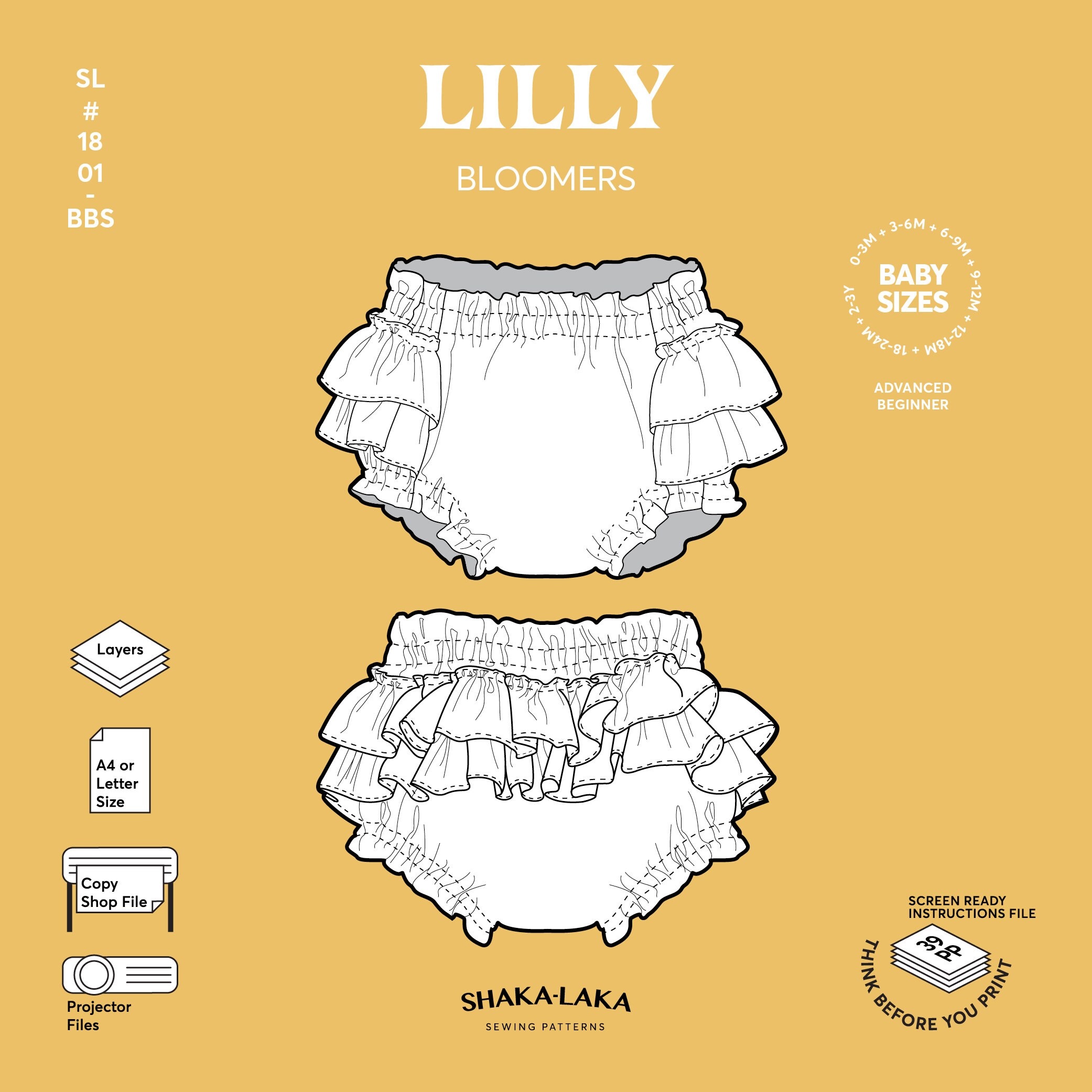 Baby Diaper Cover PDF Sewing Pattern With or Without Ruffles - Etsy ...