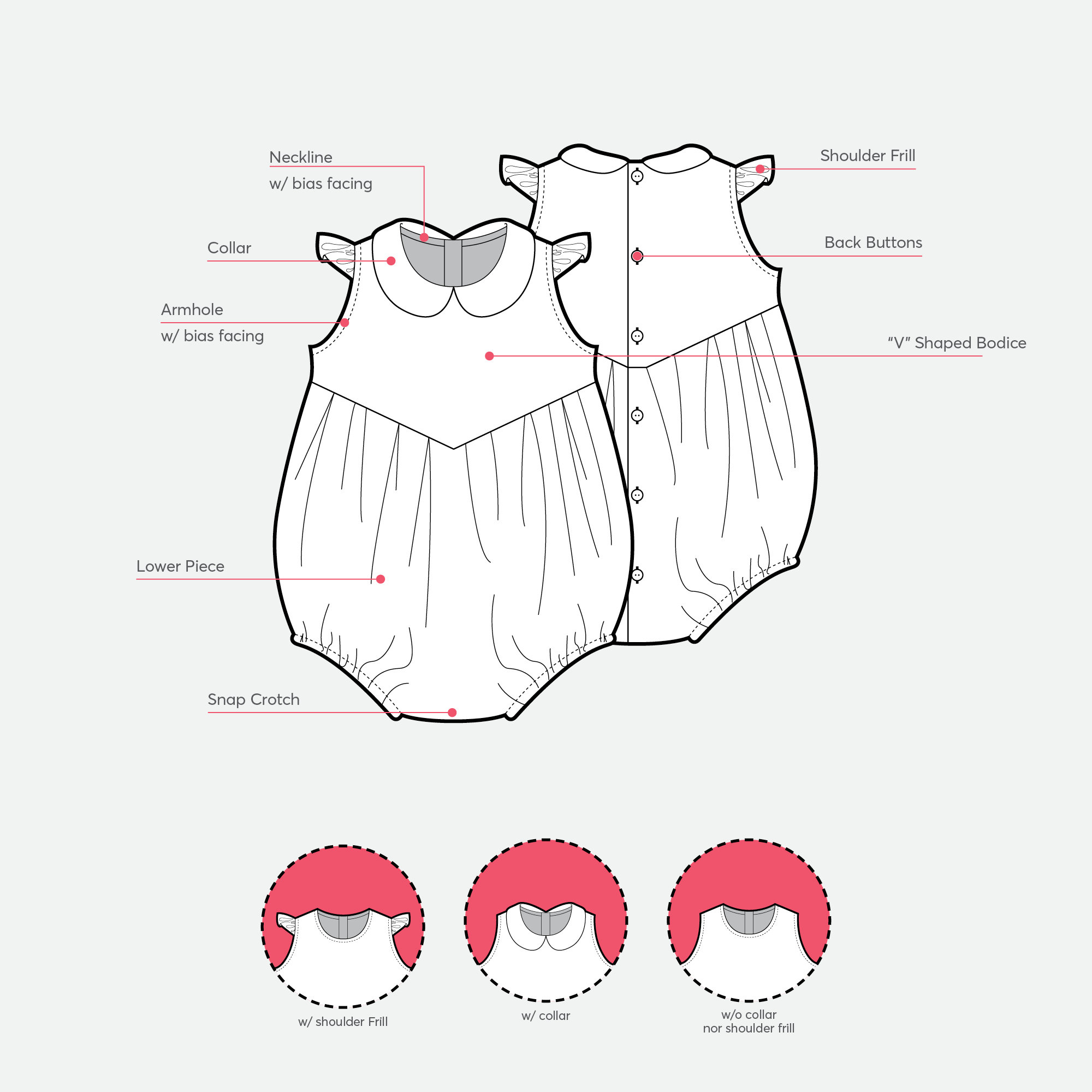 Baby Romper PDF Sewing Pattern Instant Download Peter Pan - Etsy