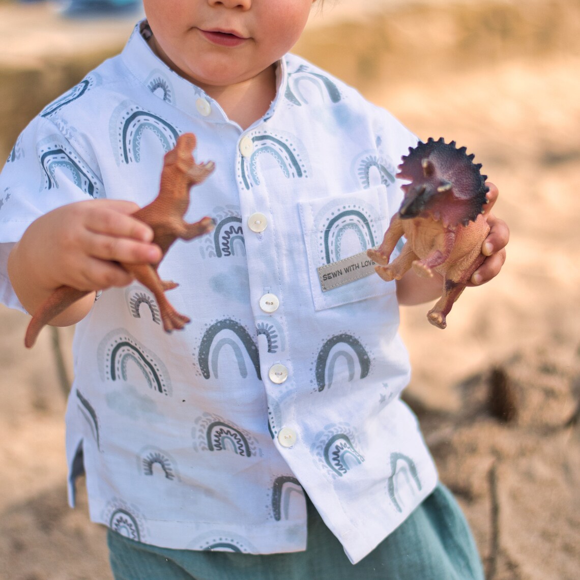Baby Boy Shirt PDF Sewing Pattern Instant Download Long or - Etsy