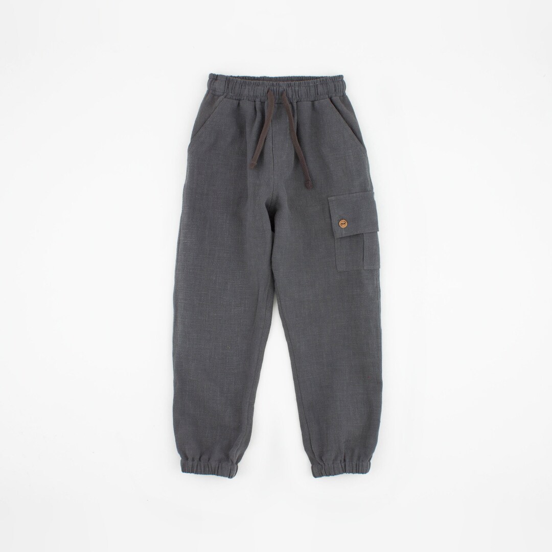 Boys' Pants PDF Sewing Pattern – With Cargo Pocket and Drawstring ...