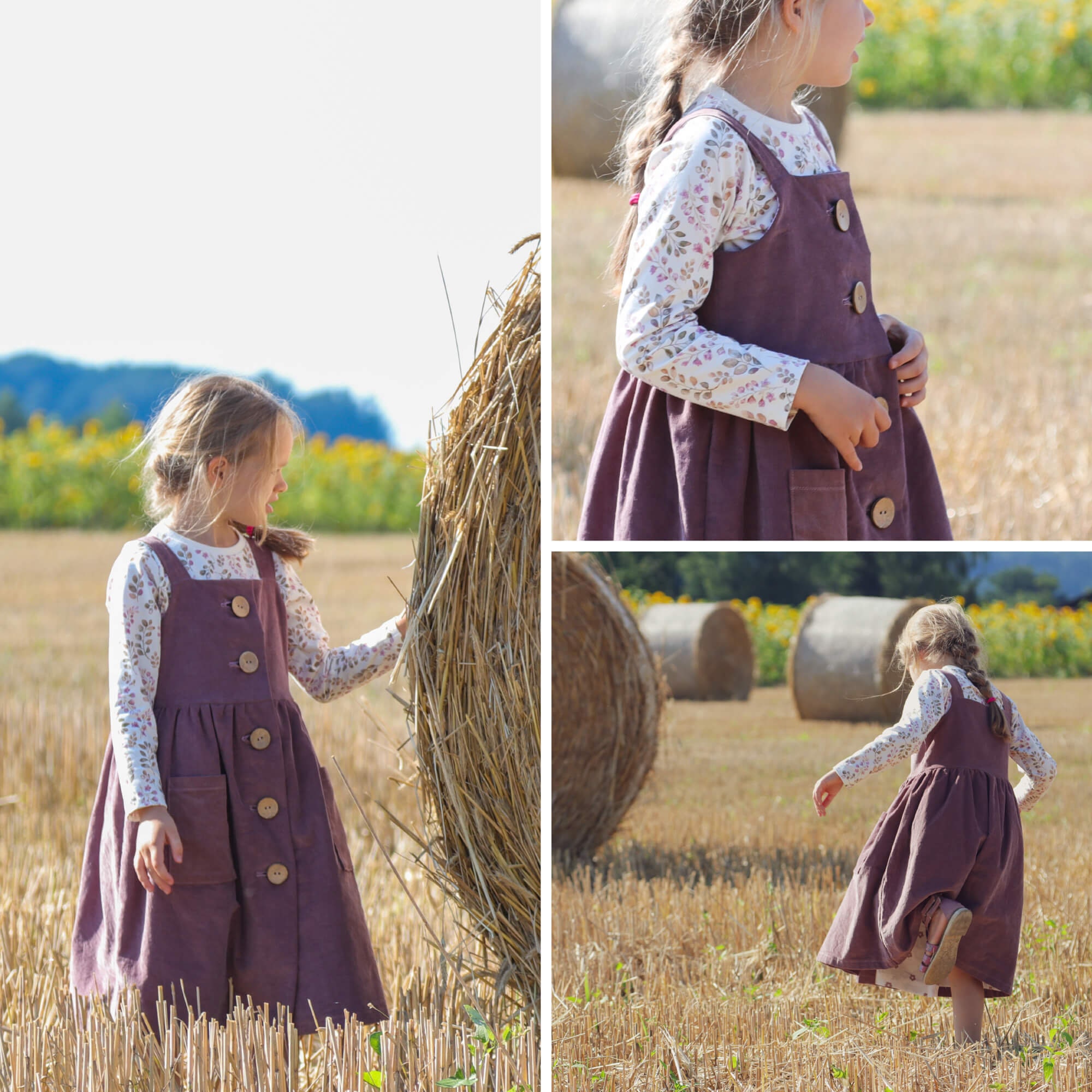 Baby and Girl Pinafore Dress Sewing Pattern With Front Pockets - Etsy ...