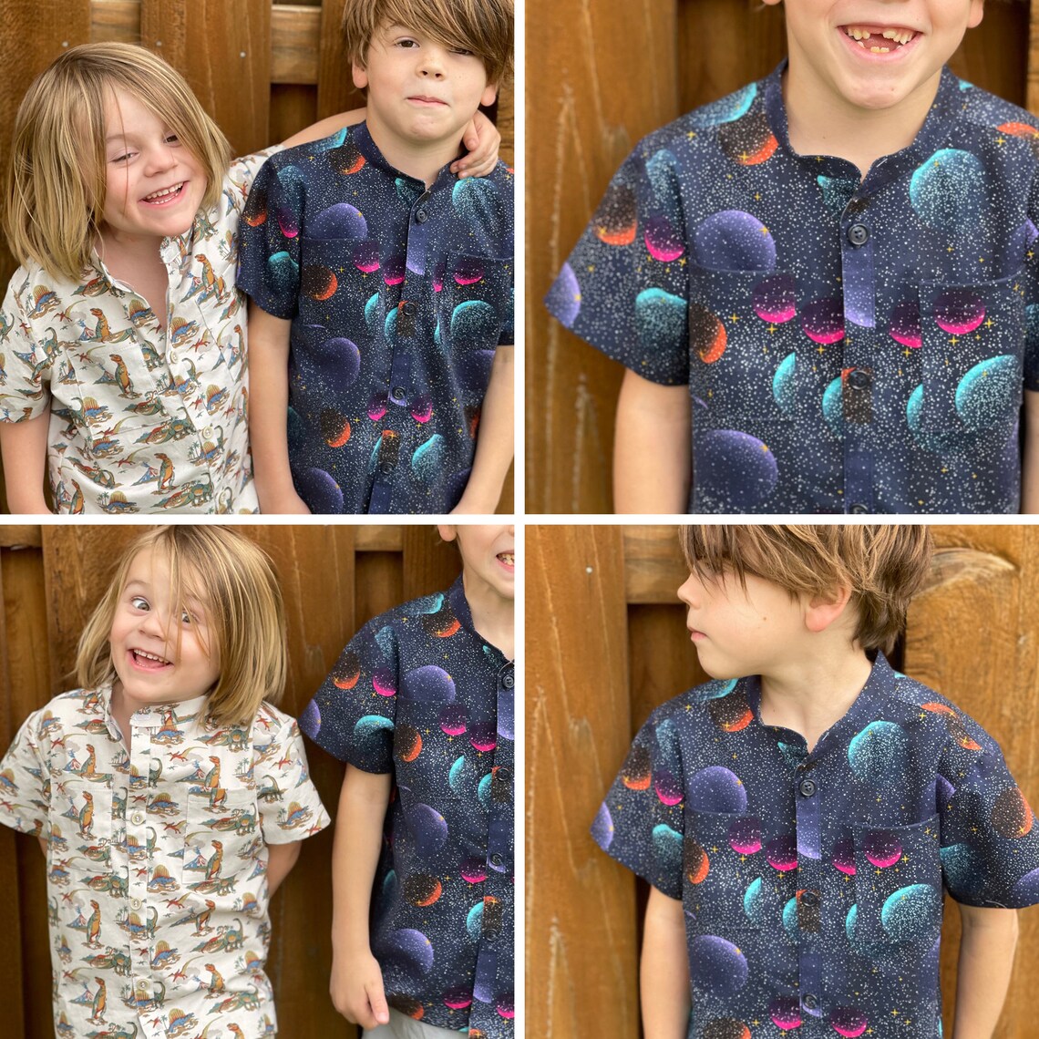 Baby and Boy Shirt PDF Sewing Pattern With Band Collar - Etsy