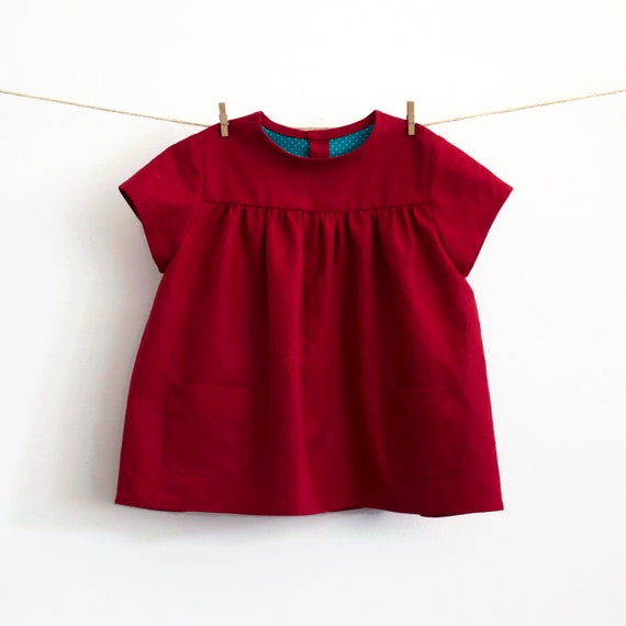 Girl Blouse Pattern Sewing Instant Download Long or Short - Etsy