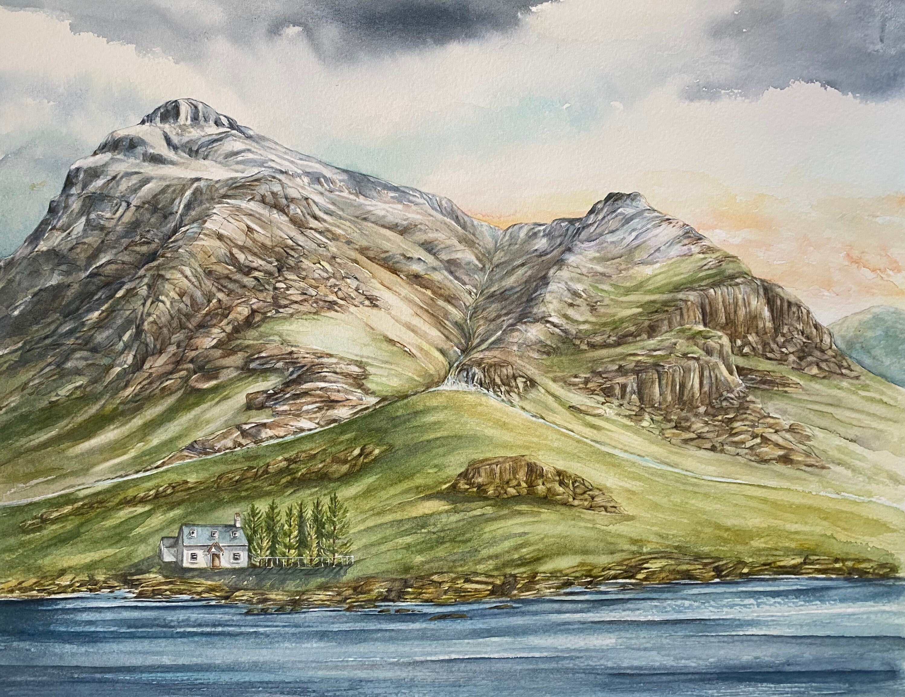 Bothy, Glen Coe - Original Painting by Norma Robinson - Etsy UK