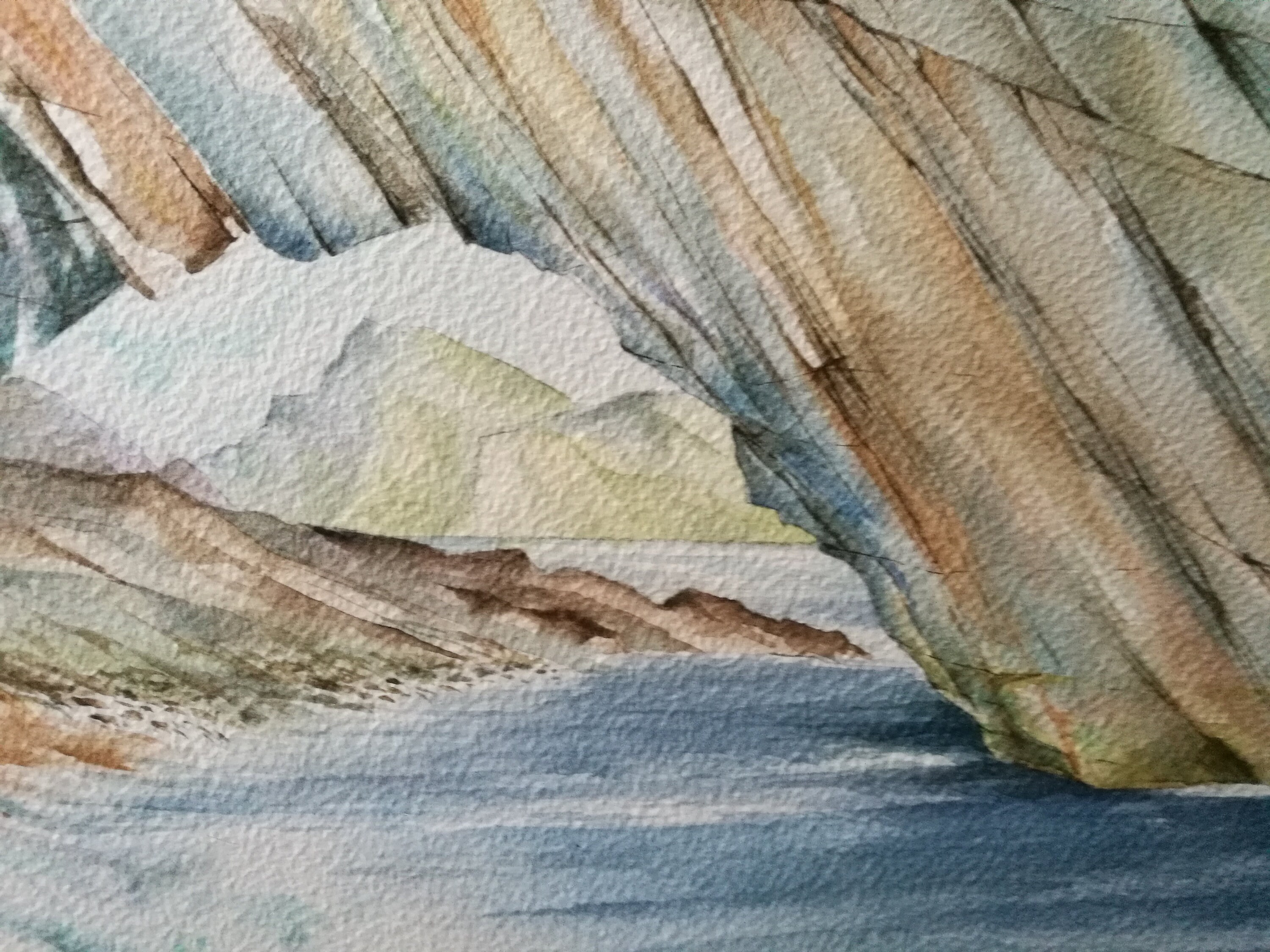 Scottish Seascape, St Kilda, Original Watercolour Painting by Norma ...
