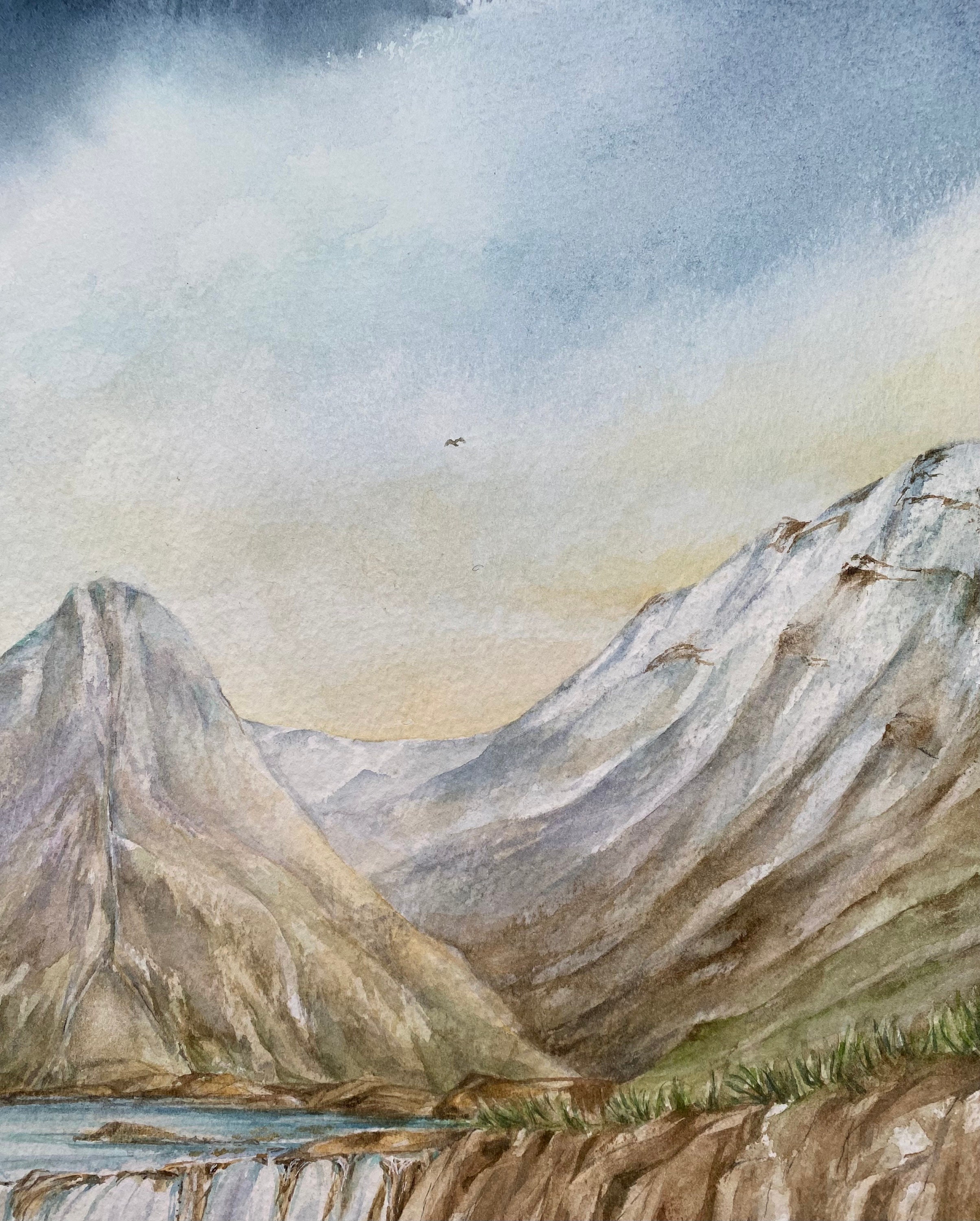 Scottish Landscape, the Fairy Pools, Skye. Original Watercolour ...