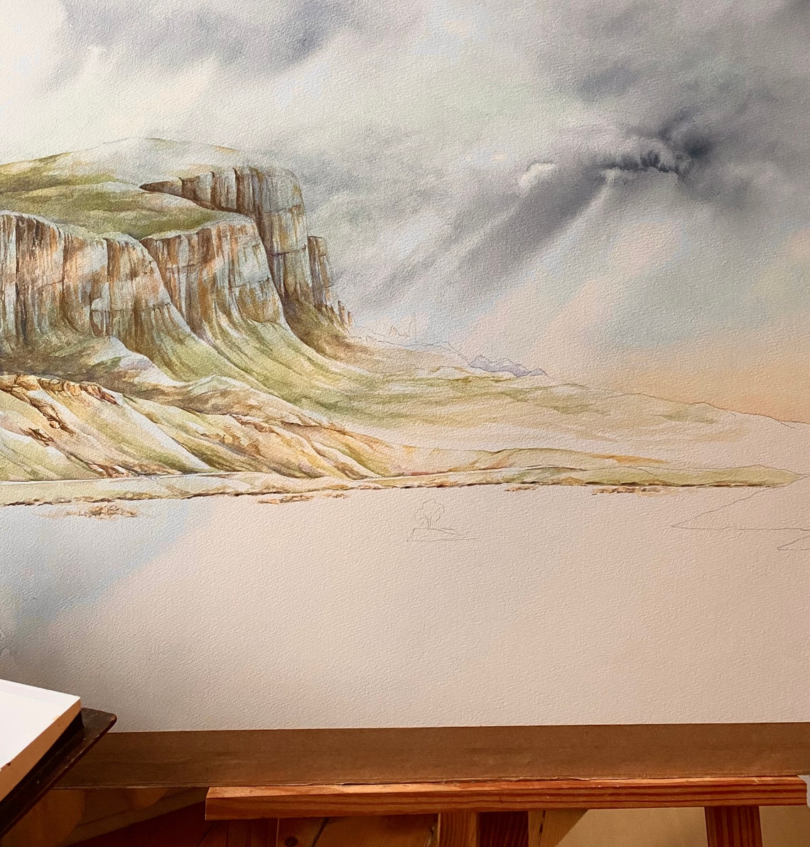 Skye, Storm, Old Man of Storr, Original Watercolour Painting by Norma ...