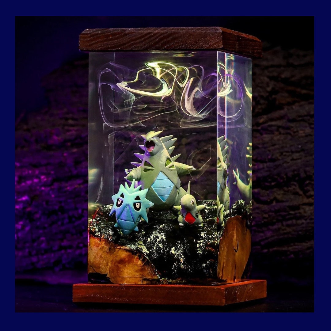 Tyranitar Pok.emo.n Epoxy Lamp Custom Pokemon World Resin Lamp Resin ...