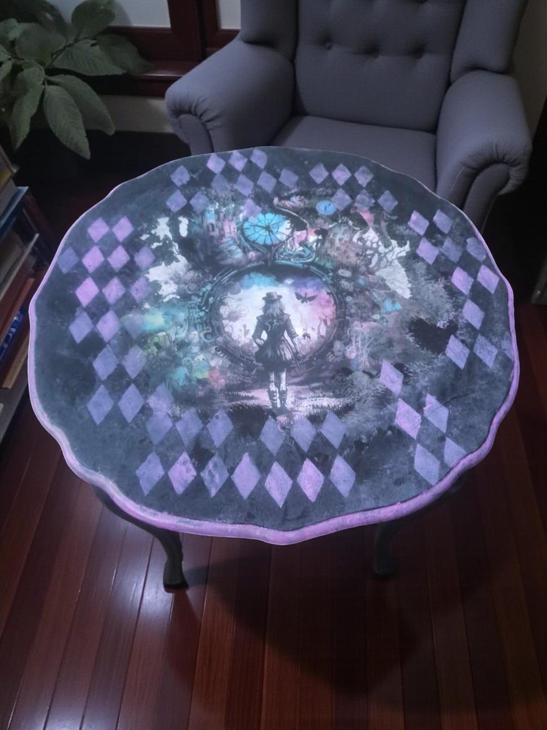 Fantasy Side Table “elwin” – Unique Piece, Mystical Design, Decorative ...