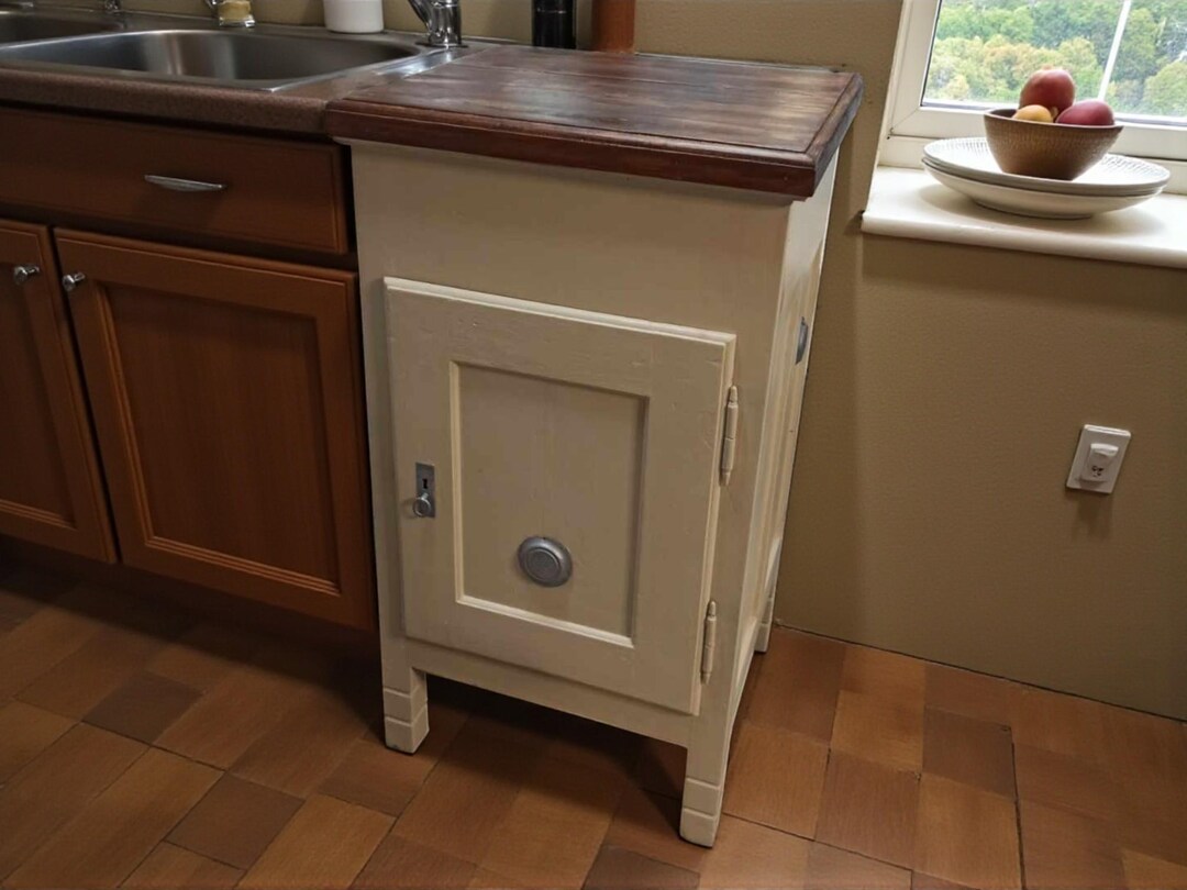 "theodor" Pantry Cabinet – Restored Vintage Refrigerator/freezer ...