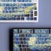 135 Keys Van Gogh Keycaps Translucent PBT Double Shot Side Print Shine ...