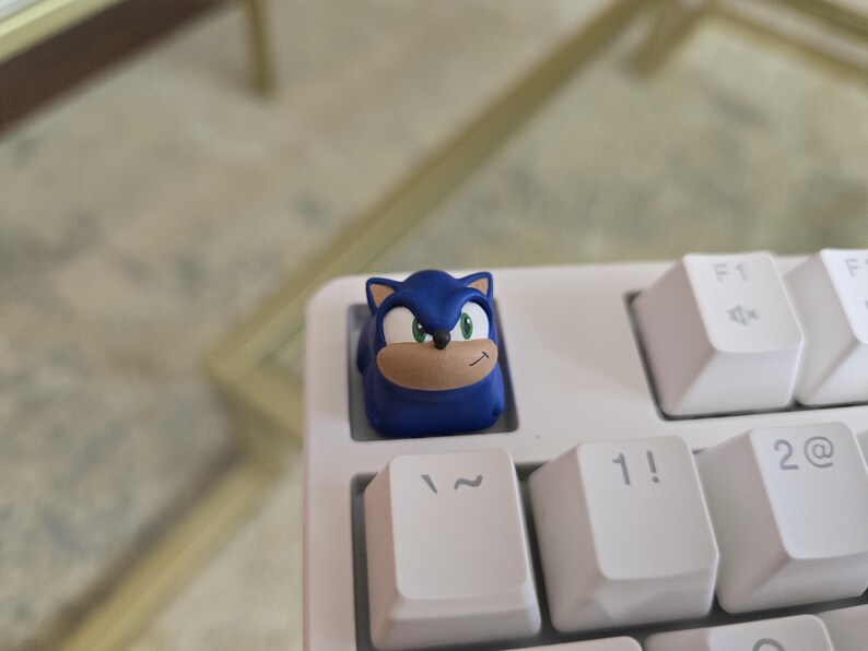 Sonic Artisan Keycap - Handmade Resin Gaming Keycap, Custom Mechanical ...