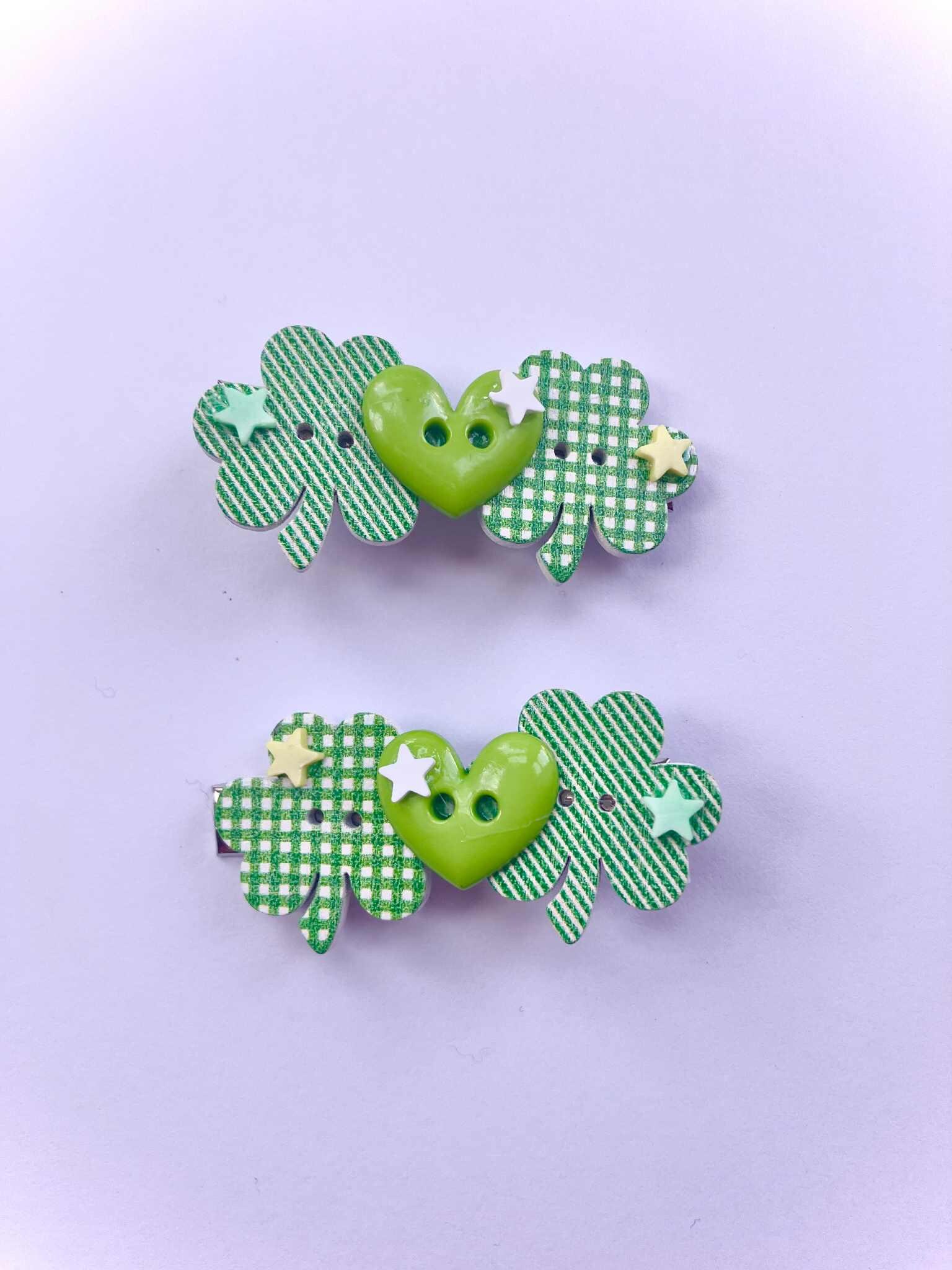Lucky Clover Clips X 2 ( Only Design 4 Left !) No Restock - Etsy