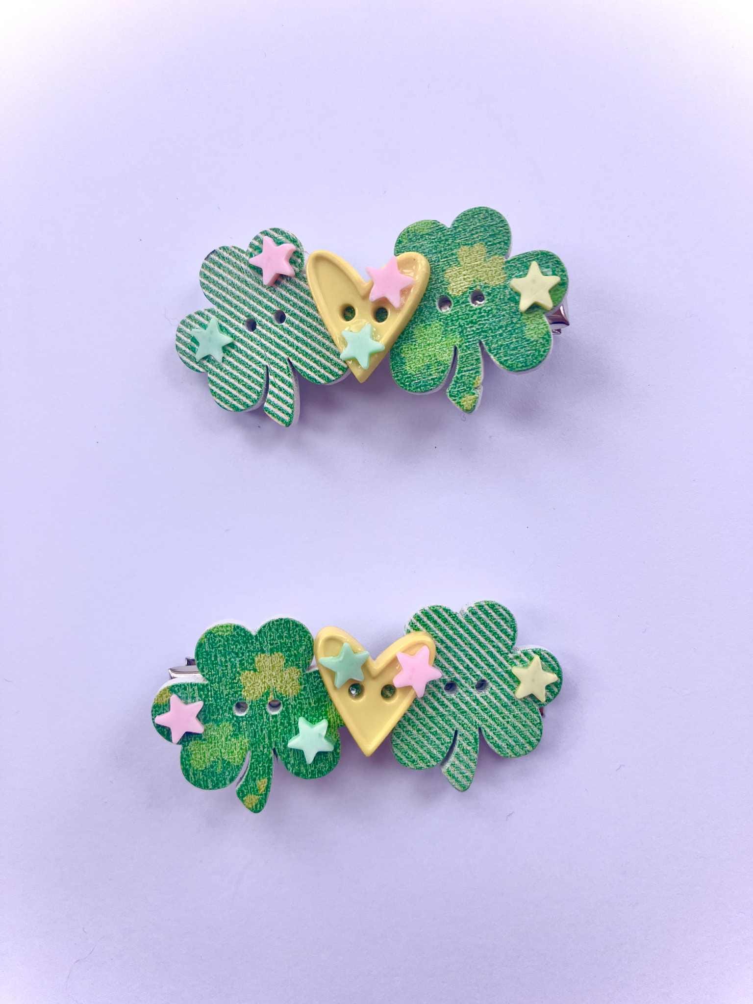 Lucky Clover Clips X 2 ( Only Design 4 Left !) No Restock - Etsy