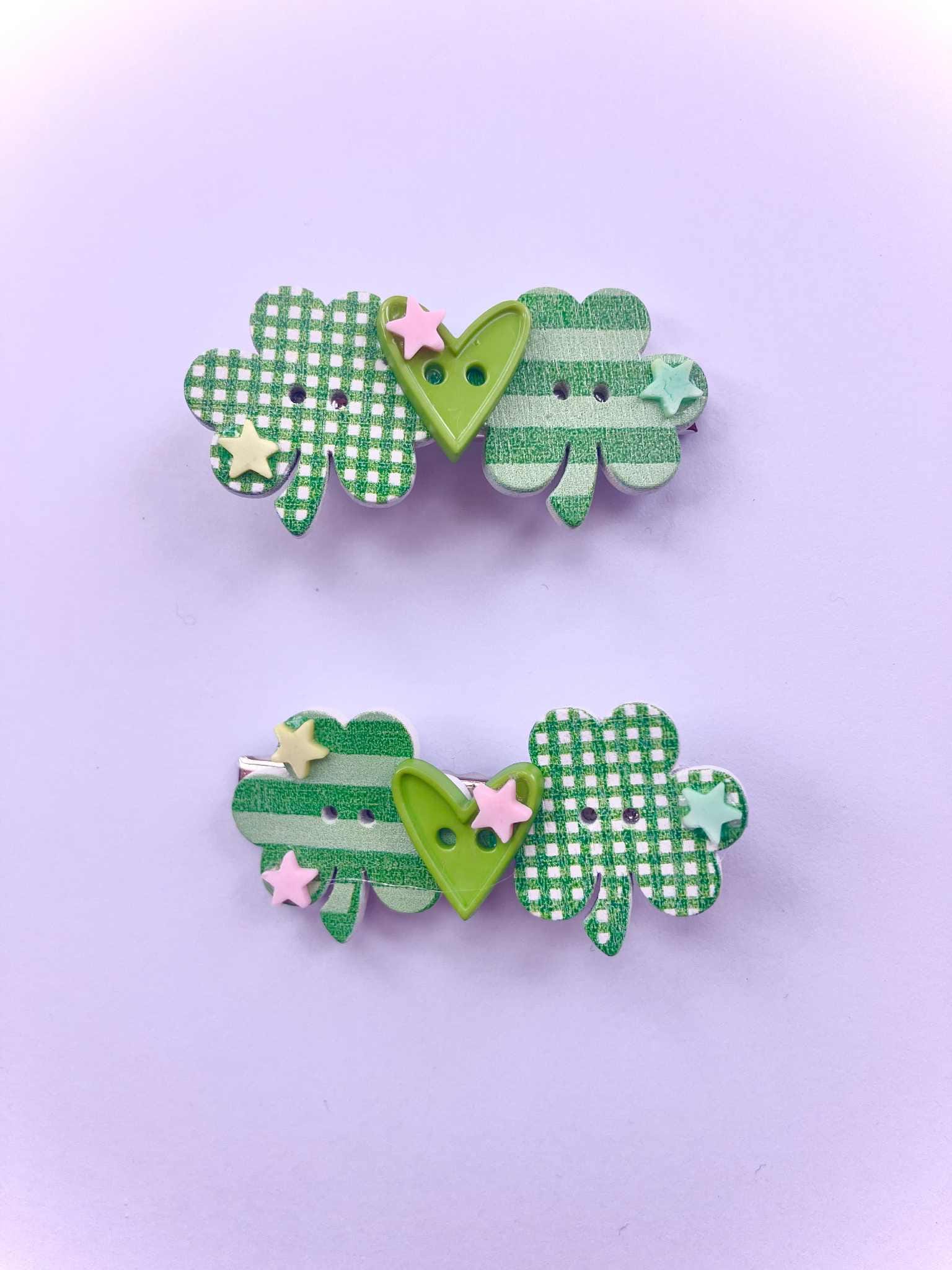 Lucky Clover Clips X 2 ( Only Design 4 Left !) No Restock - Etsy
