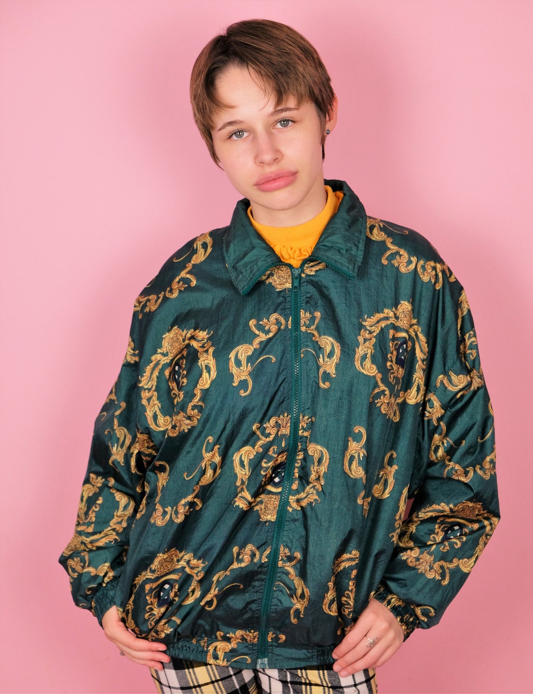 Vintage 90's Bomber Jacket 6-10 - Etsy