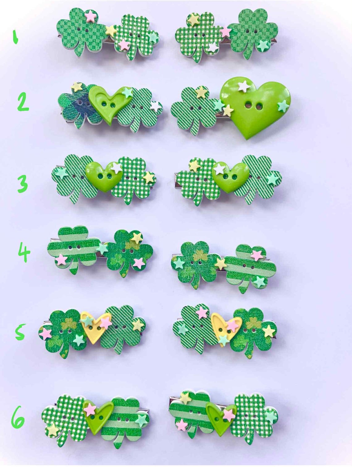 Lucky Clover Clips X 2 ( Only Design 4 Left !) No Restock - Etsy