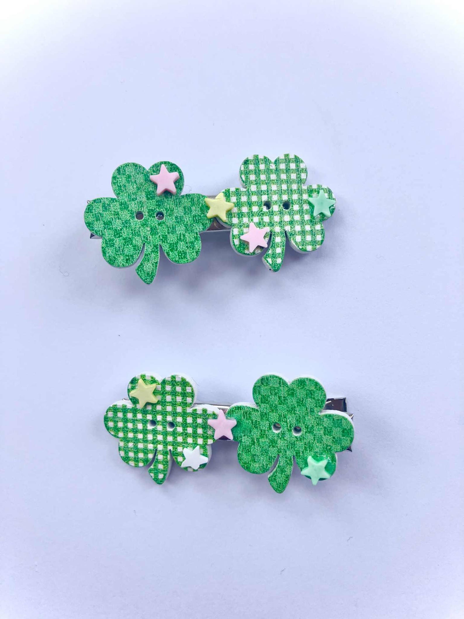 Lucky Clover Clips X 2 ( Only Design 4 Left !) No Restock - Etsy