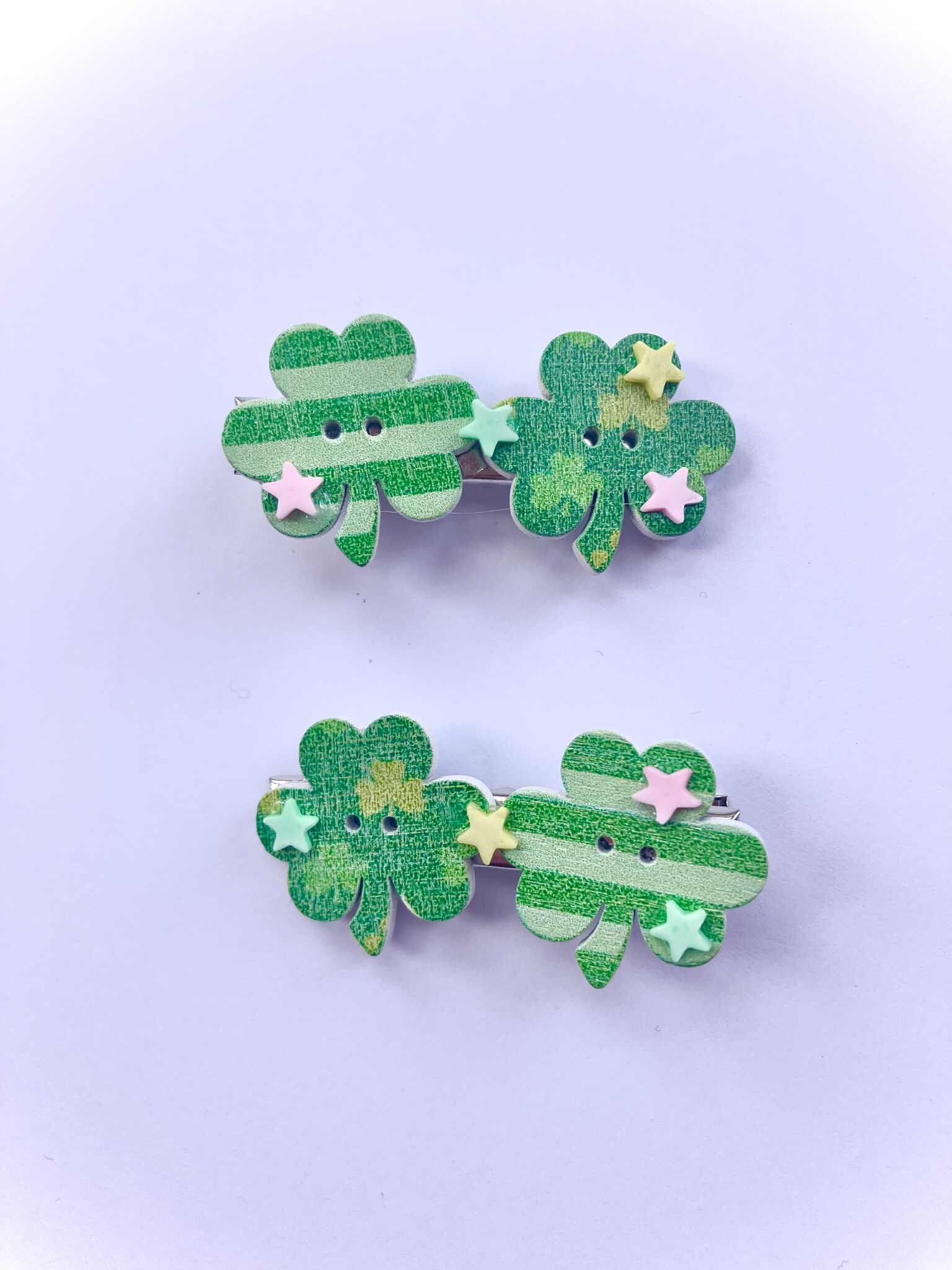 Lucky Clover Clips X 2 ( Only Design 4 Left !) No Restock - Etsy