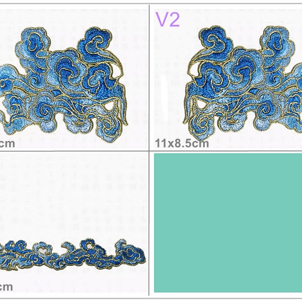 Wave Applique - Etsy