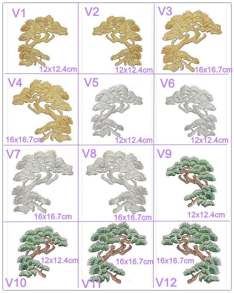 Pine Tree Leaves Leaf Lace Embroidery Applique Green Silver - Etsy