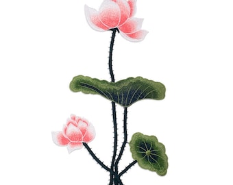 Lotus Flower Embroidery - Etsy