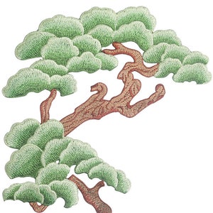 Pine Tree Leaves Leaf Lace Embroidery Applique Green Sew on Clothing ...