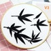 Embroidery One Set Single Color Bamboo Applique Leaves Hand Sewing ...