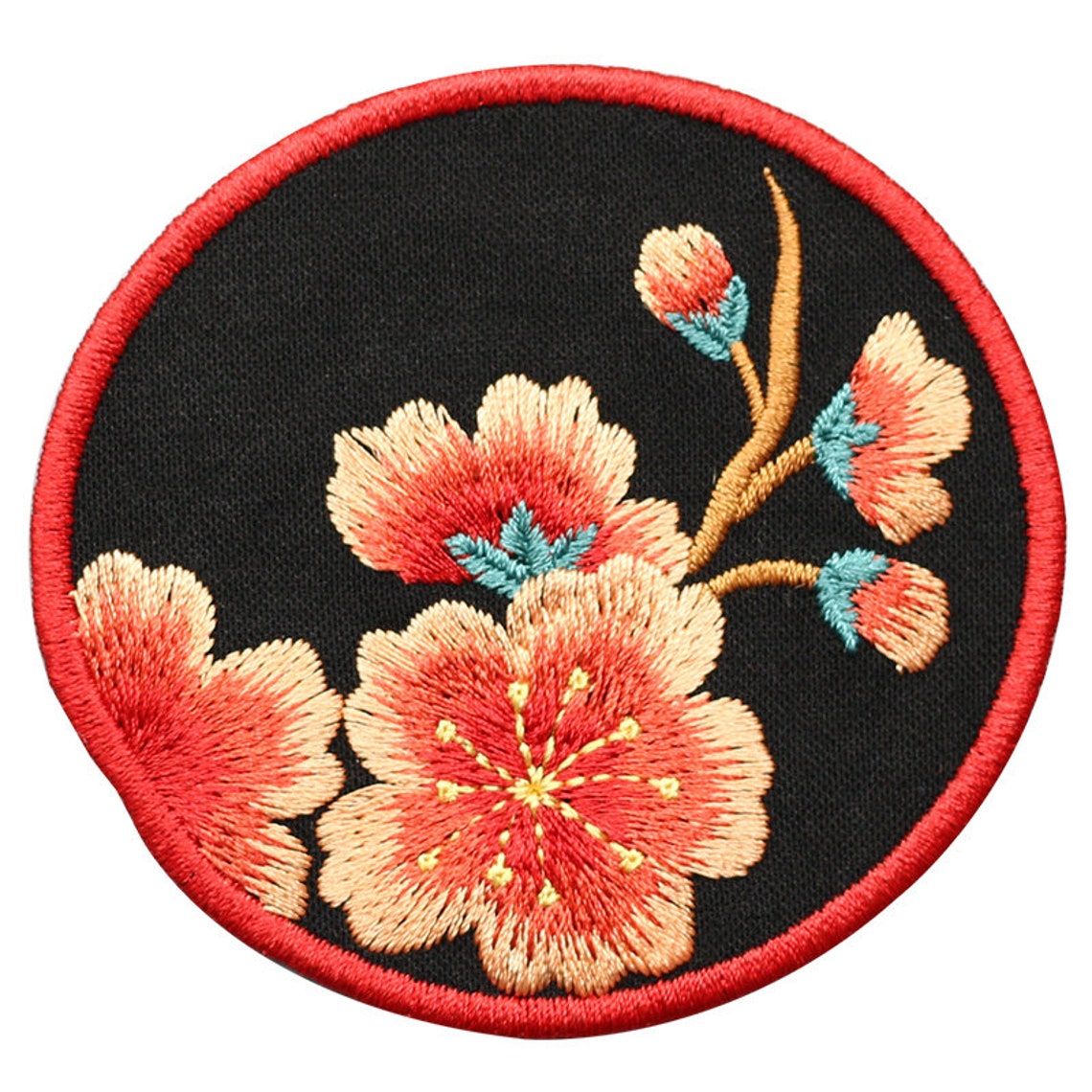 Sakura Flower Embroidery Applique Flower Hand Sewing Clothing - Etsy