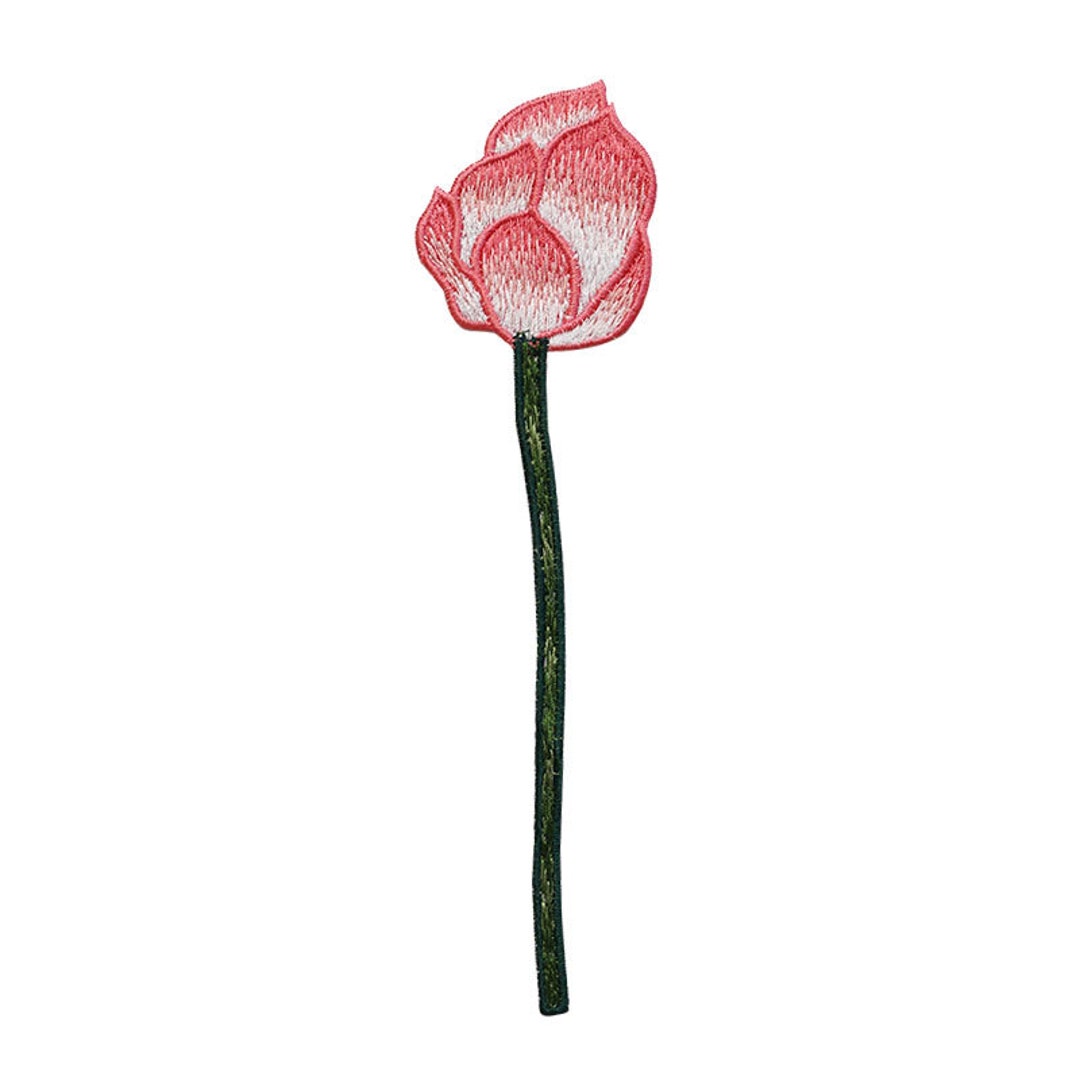 5.0x14.5cm Lotus Flower Lace Embroidery Applique Flower Hand Sewing ...