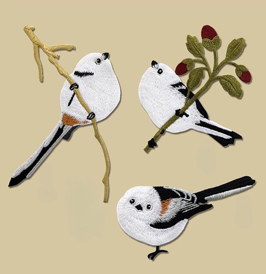 Embroidery Cute Bird Applique Birds Patch Sew on Clothing Accessories ...