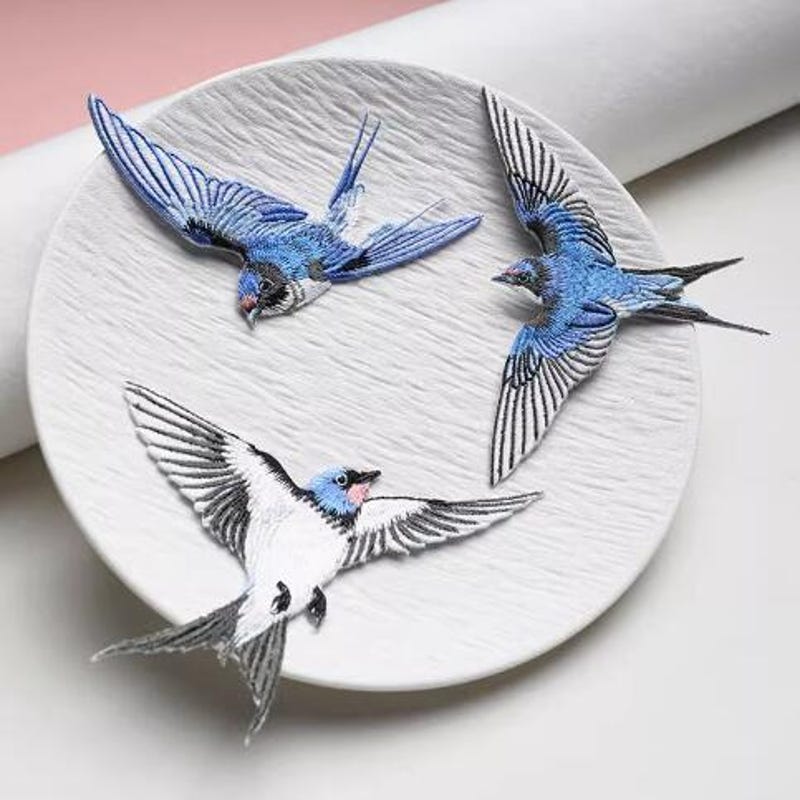 Swallow Applique - Etsy