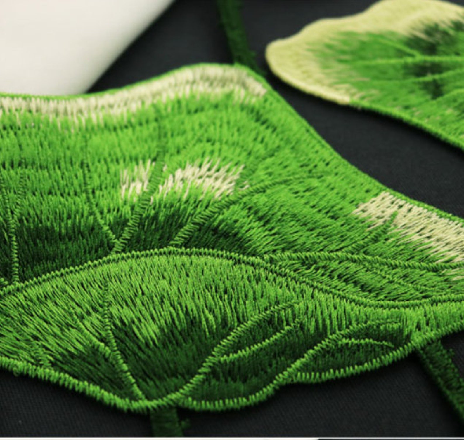 26x25.5cm Lotus Flower Lace Embroidery Applique Multi Color - Etsy