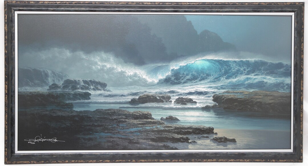 ROY TABORA Picture Giclee Canvas in the Midnight Hour 20" X 40" Signed ...