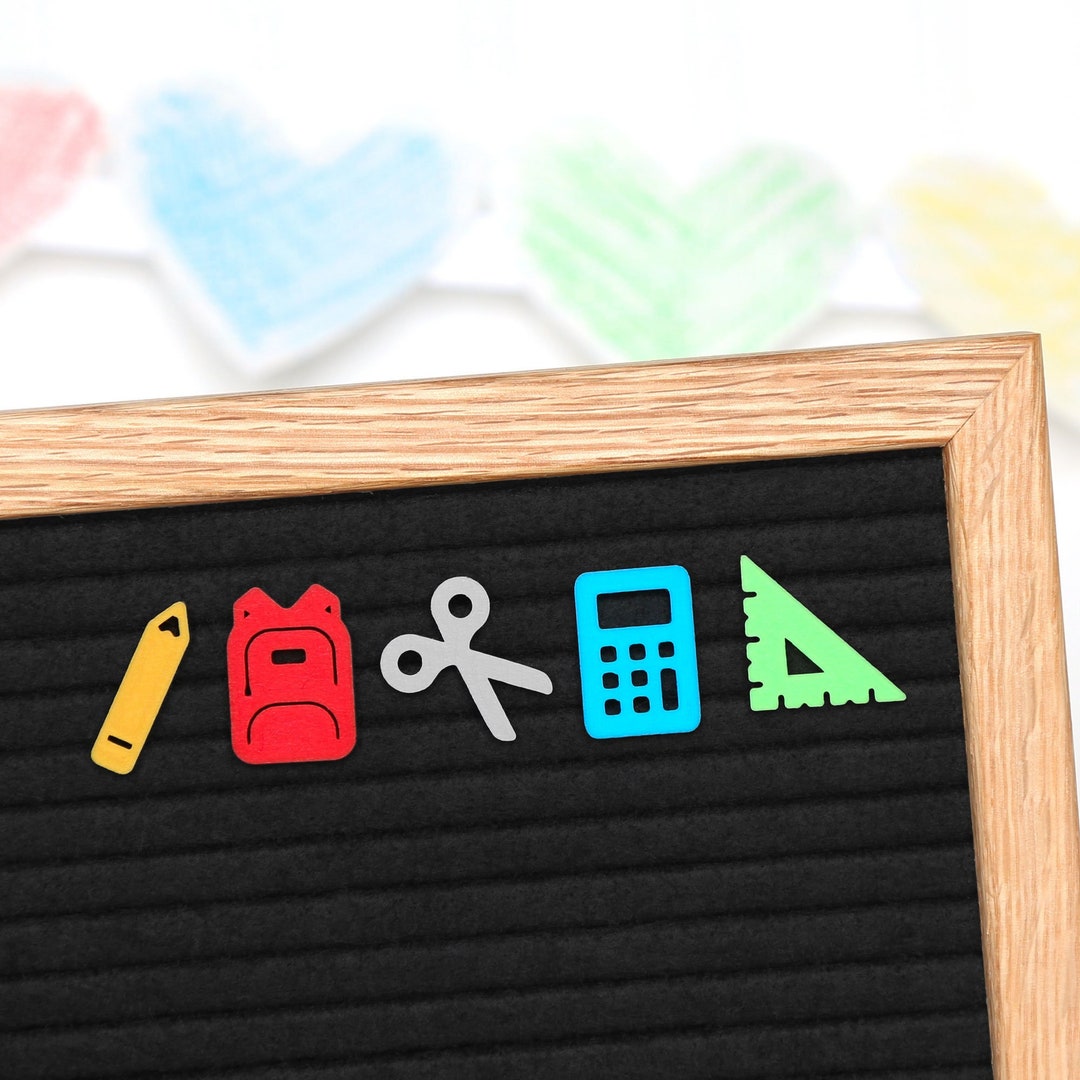 School Supplies by Candy Letters • First Day of School Sign & Teacher ...